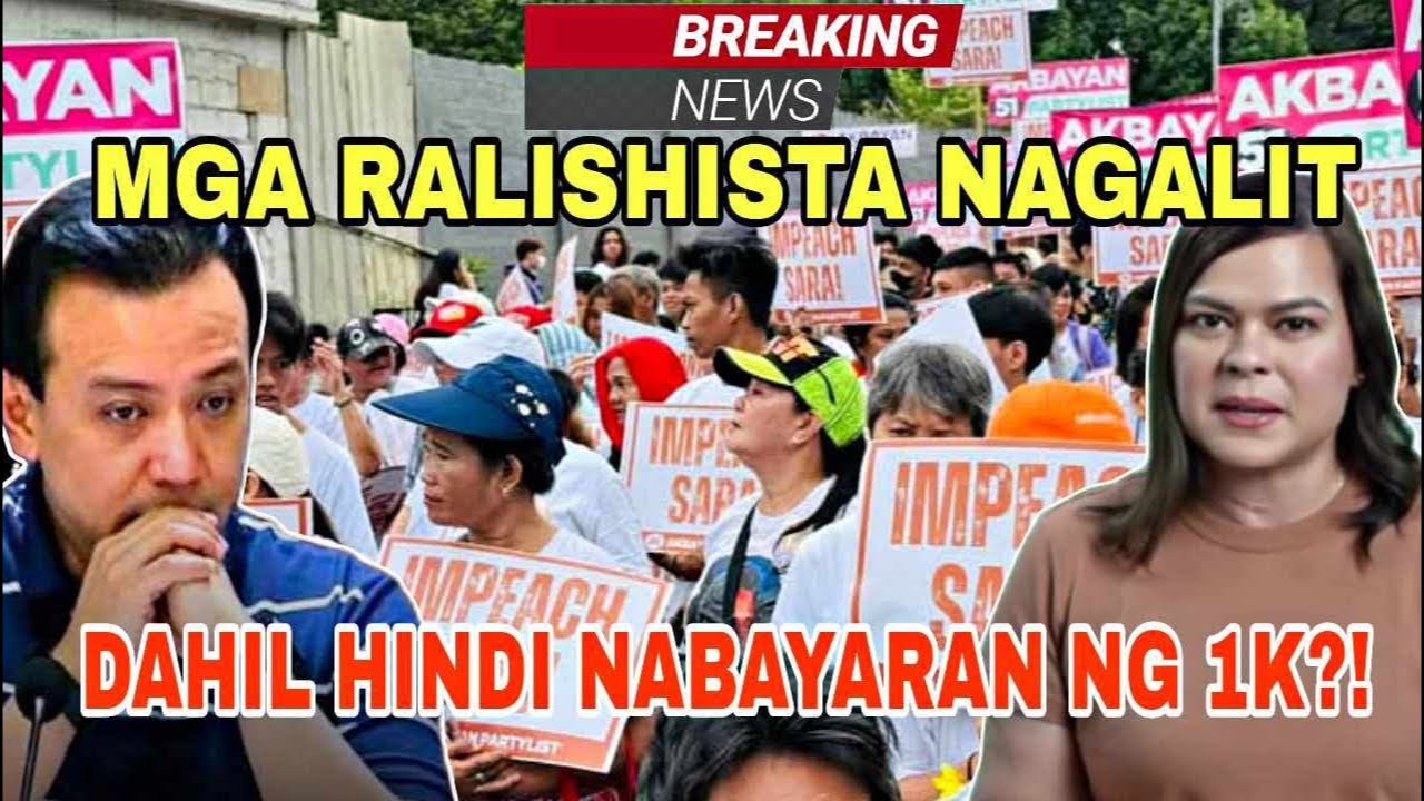 MGA RALIHISTA SA PRO IMPEACHMENT VP SARA DUTERTE MGA BAYARAN?! - YouTube