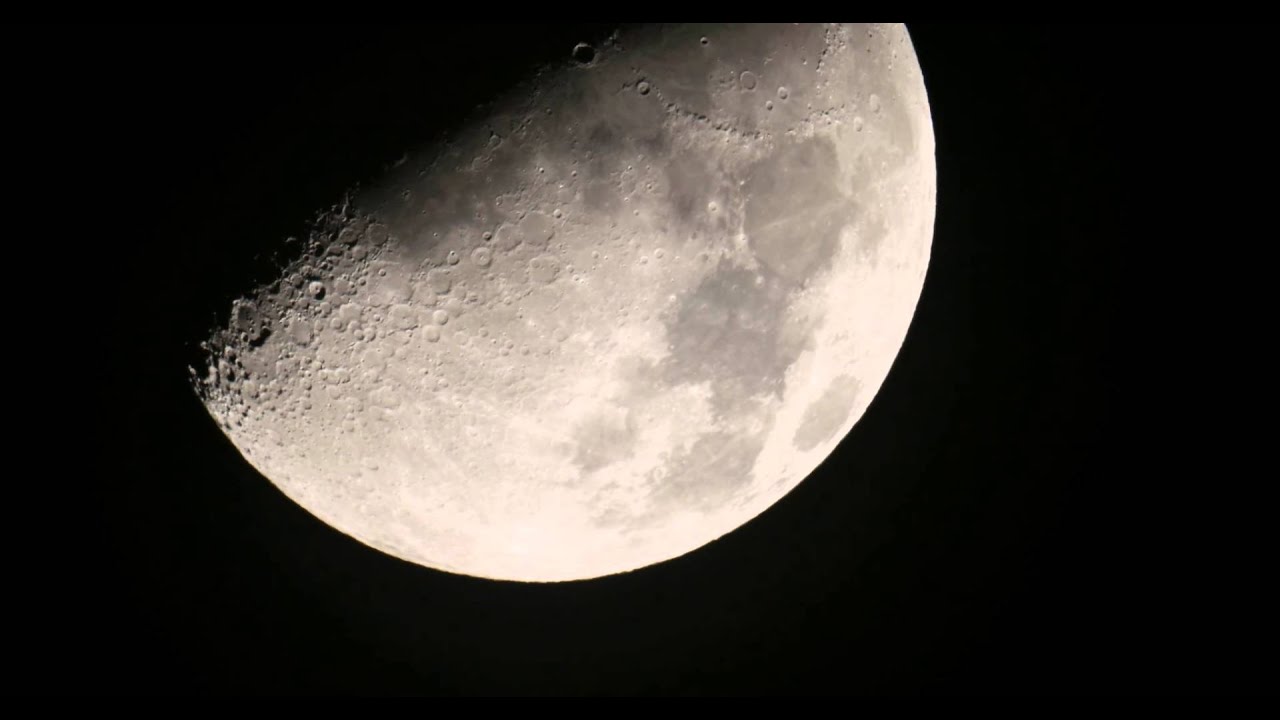 4K half moon by NX500 + Astronomical Telescope - YouTube