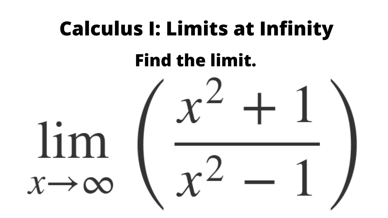 Calculus I:Limits at Infinity - YouTube