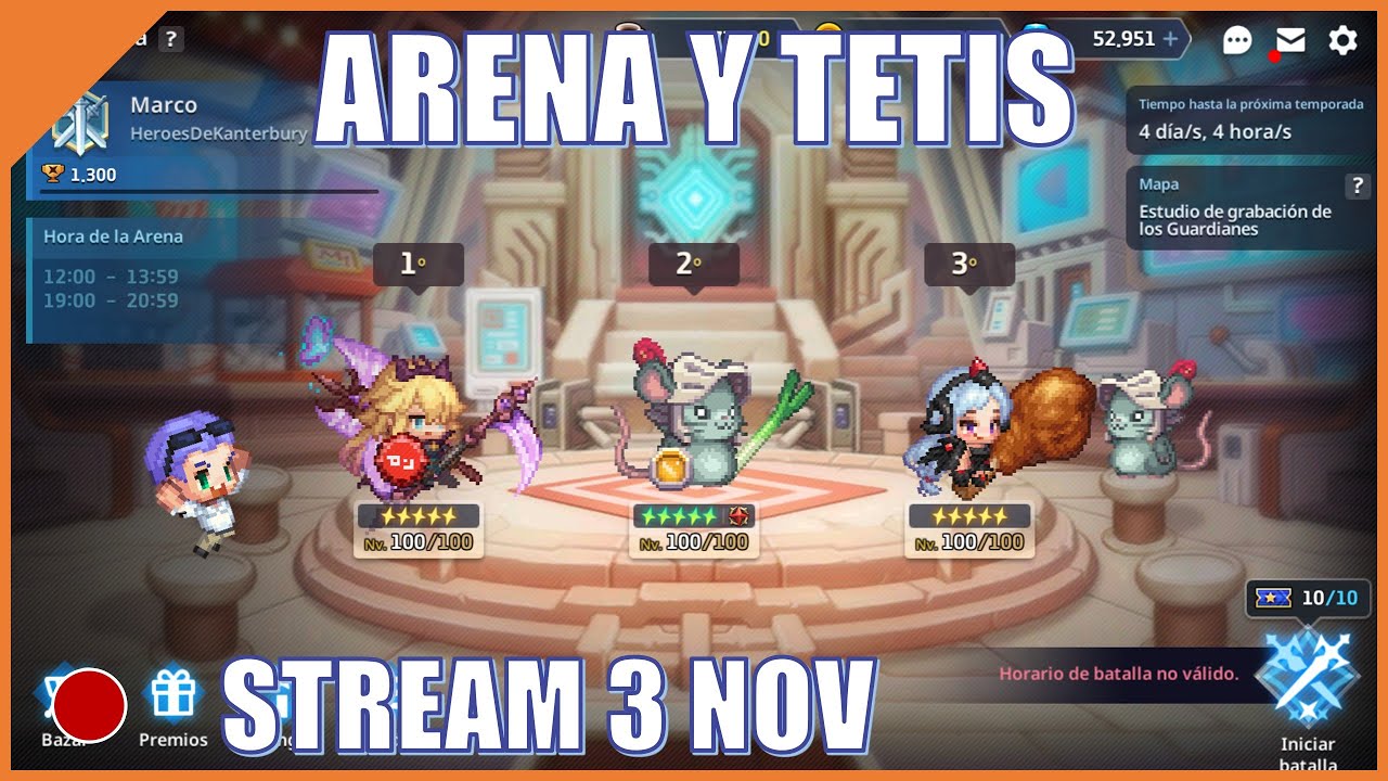 STREAM: Arena diaria y me carrea Ivan Bratsche en Coop - Guardian Tales ...