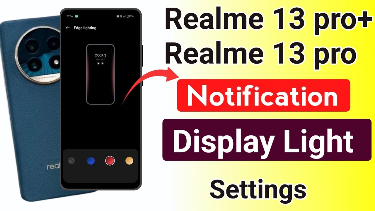 how to enable notification display light in realme 13 pro plus ...