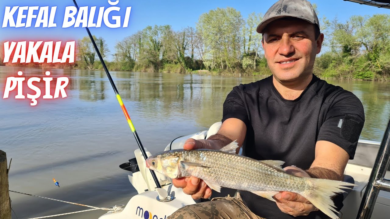 Şamandıralı Olta - Kefal Avı - Nehirde Balık Avı - Fishing - Cooking ...