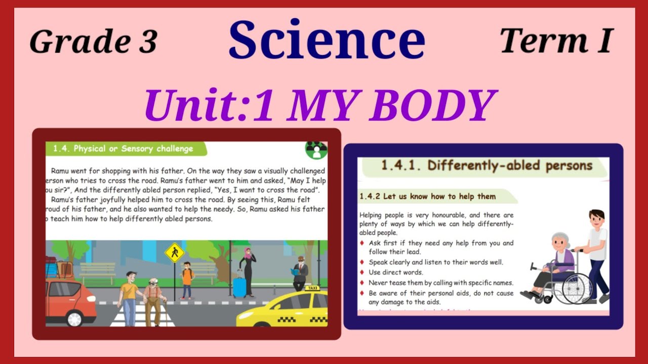 Samacheer book/ Science/ Grade3 /Term I / Unit:1 My body - YouTube