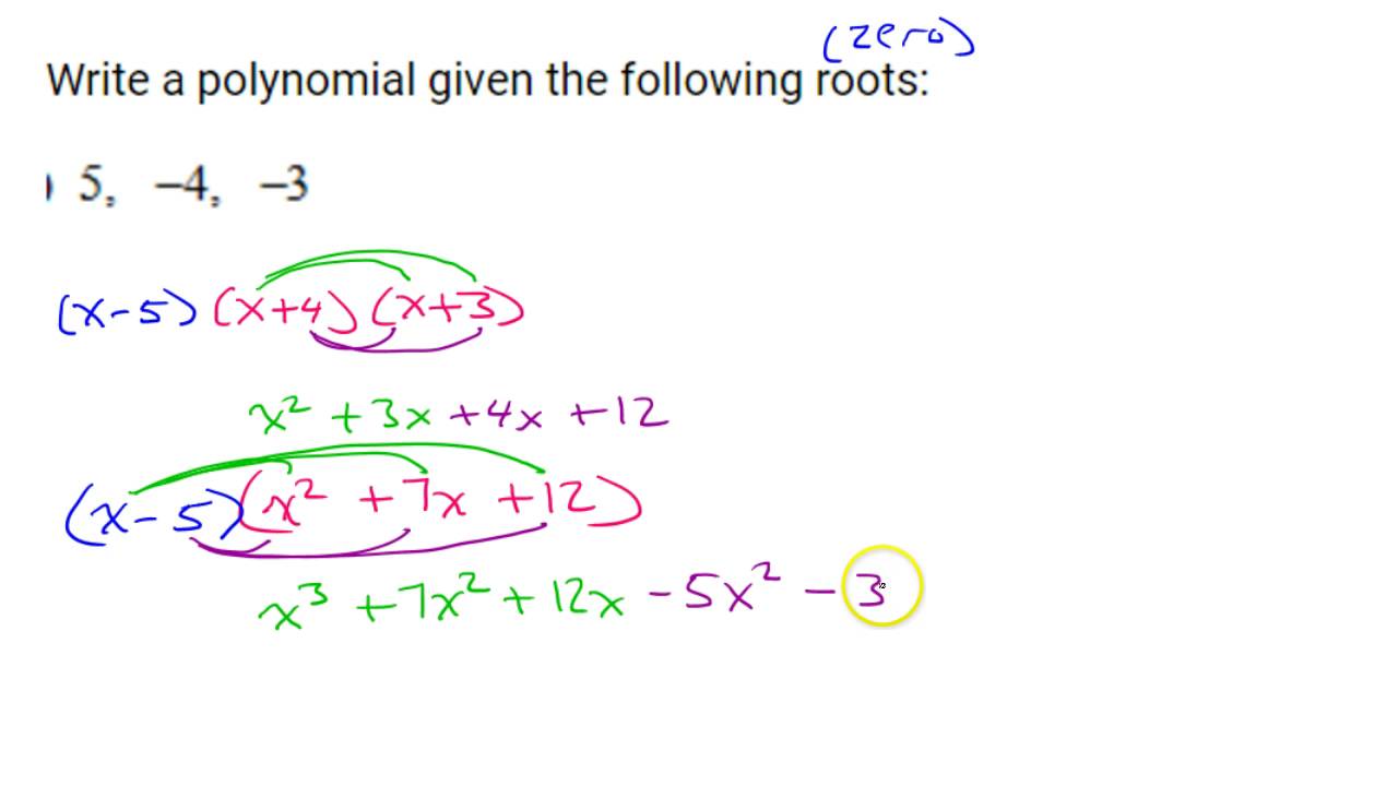Polynomial from Roots FG - YouTube