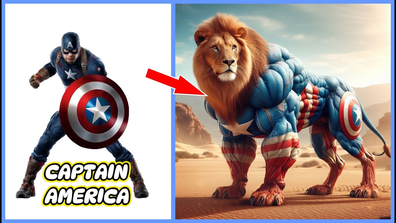 AVENGERS As LION VENGERS 🔥 All Characters ( MARVEL & DC ) 2024 - YouTube