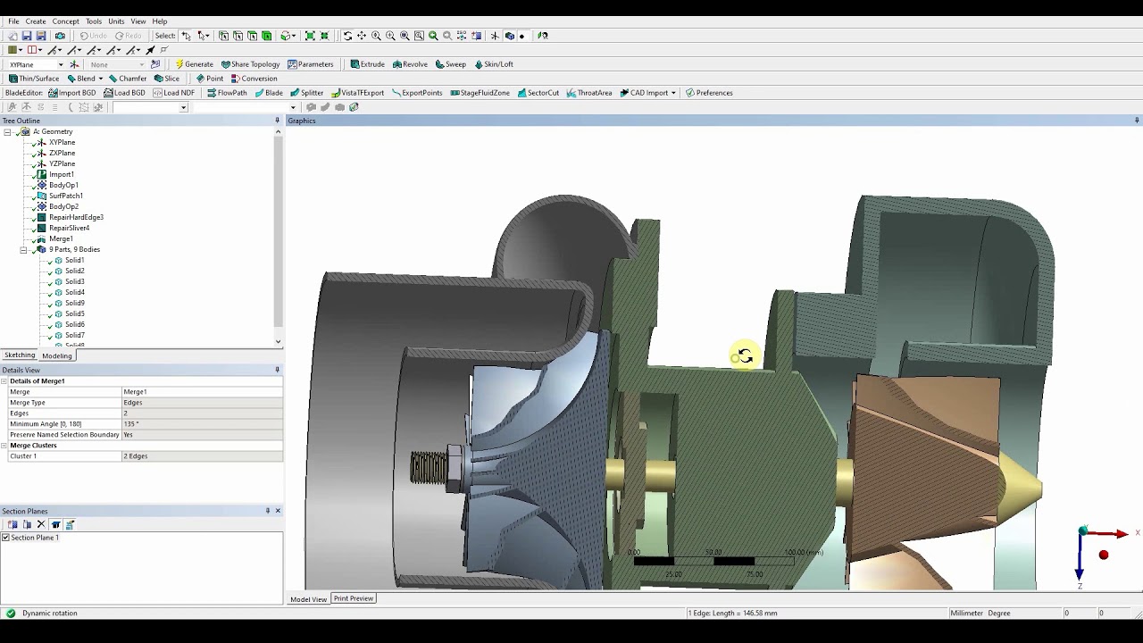 ANSYS DesignModeler Workshop 3.1 Geometry Clean up and Repair – 1 - YouTube