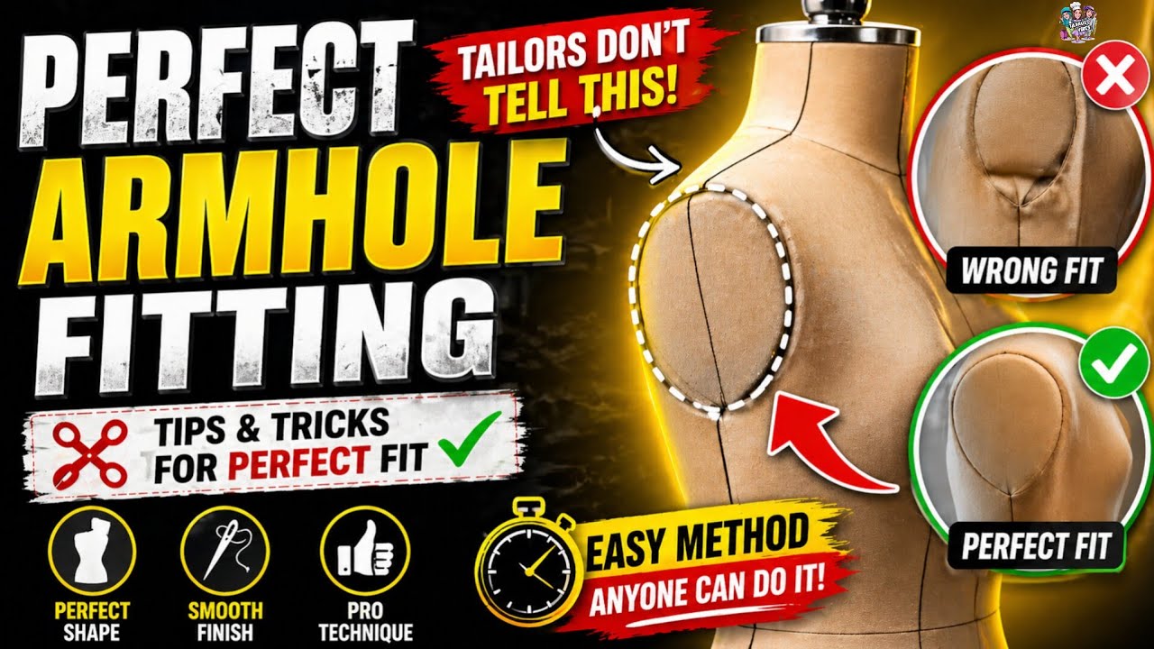 Perfect Armhole Fitting ️ | Tailoring Tips & Tricks for Beginners # ...