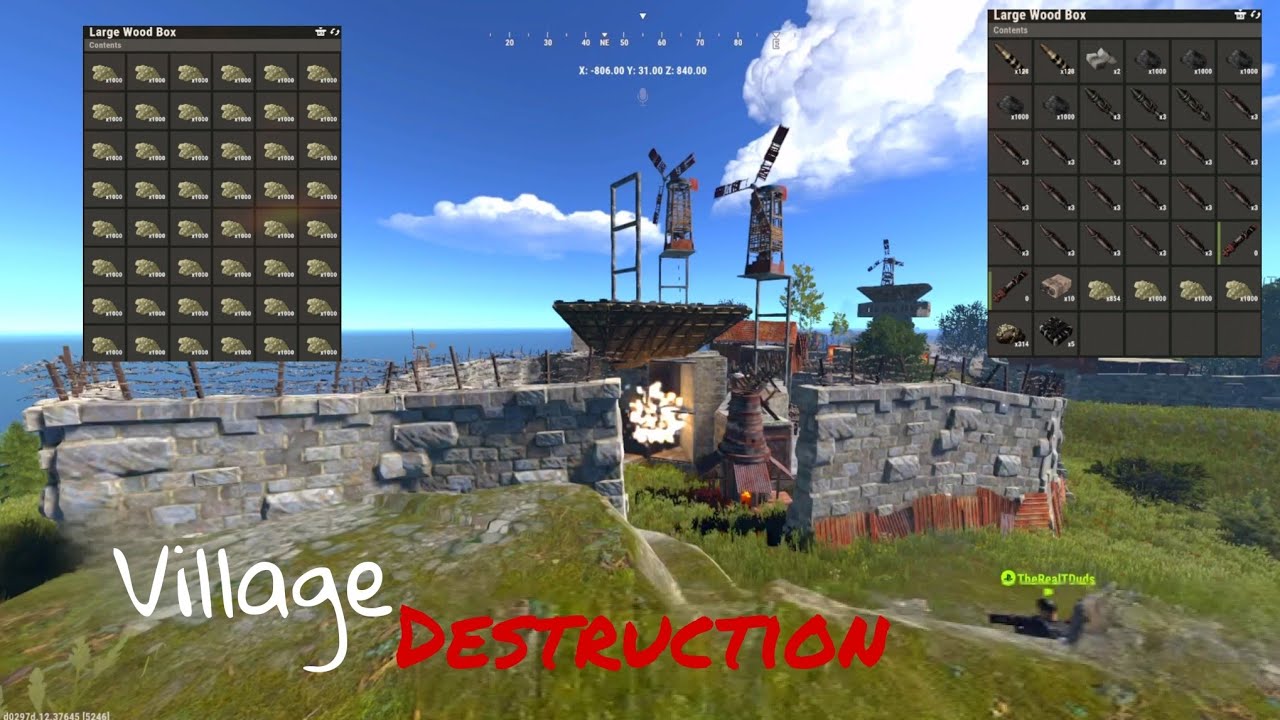 Village Extermination : I Raided a Village in Rust - YouTube