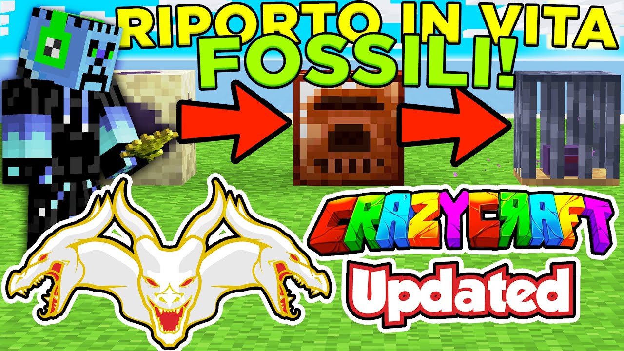 A CACCIA DI FOSSILI - CRAZY CRAFT Updated - YouTube