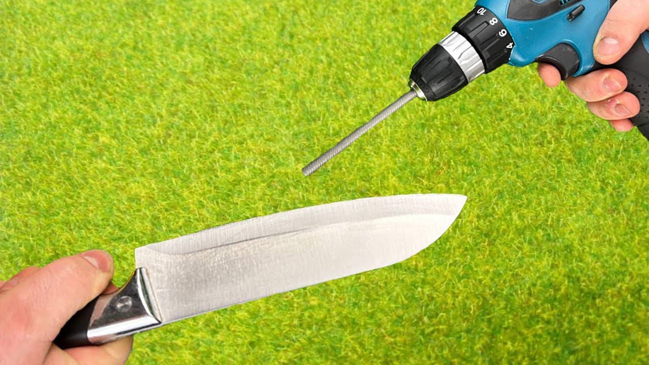 KNIFE like a razor in 2 minutes! With the help of a screwdriver! - YouTube