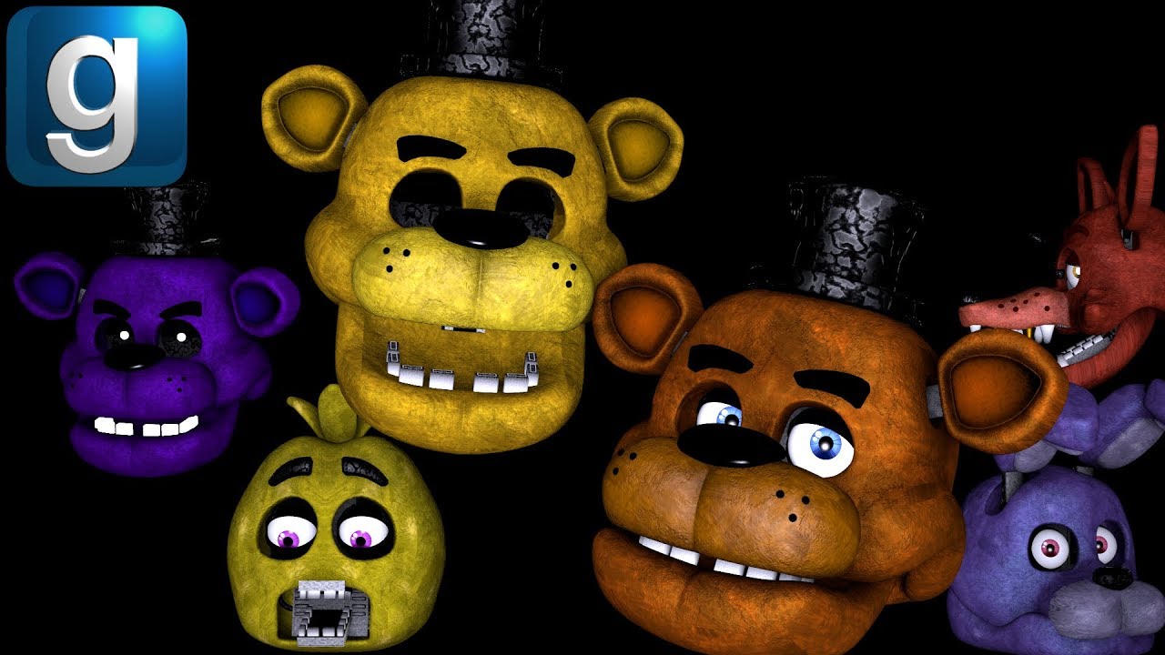Gmod FNAF | New FNAF 1 Head Props! - YouTube