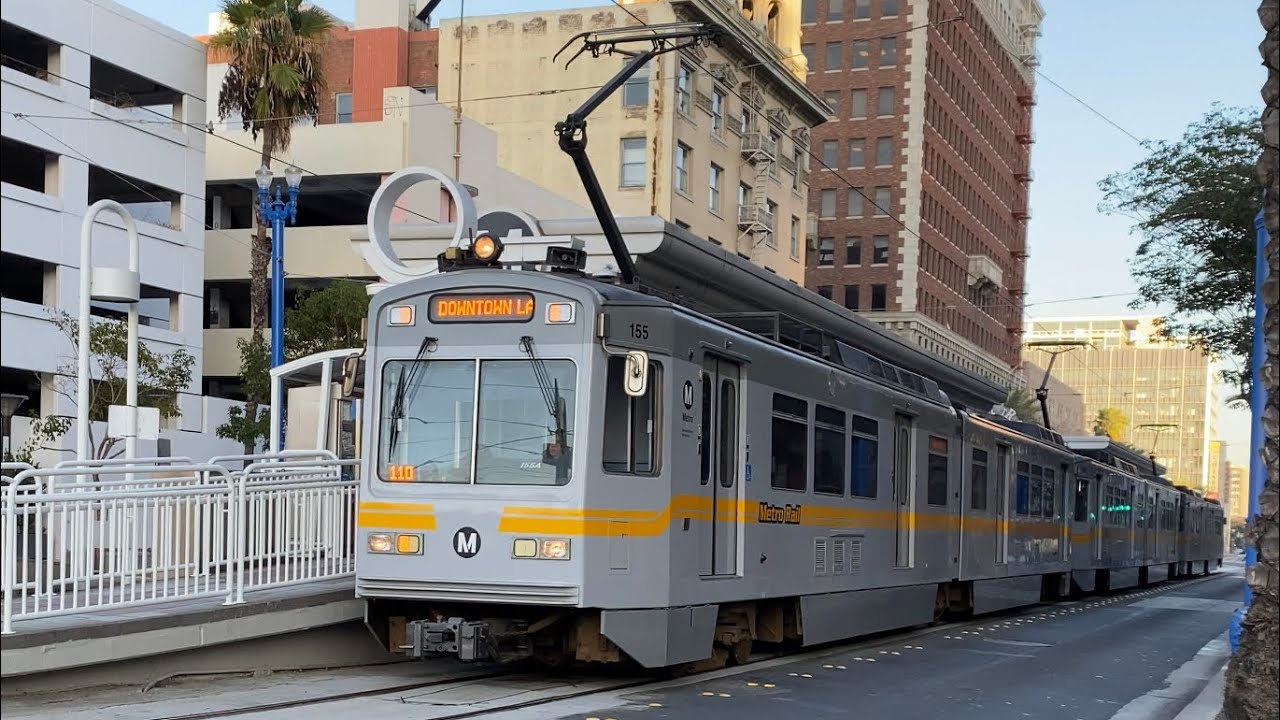 New Metro Blue Line P2020 155A Cab View From Los Angeles To Long Beach ...