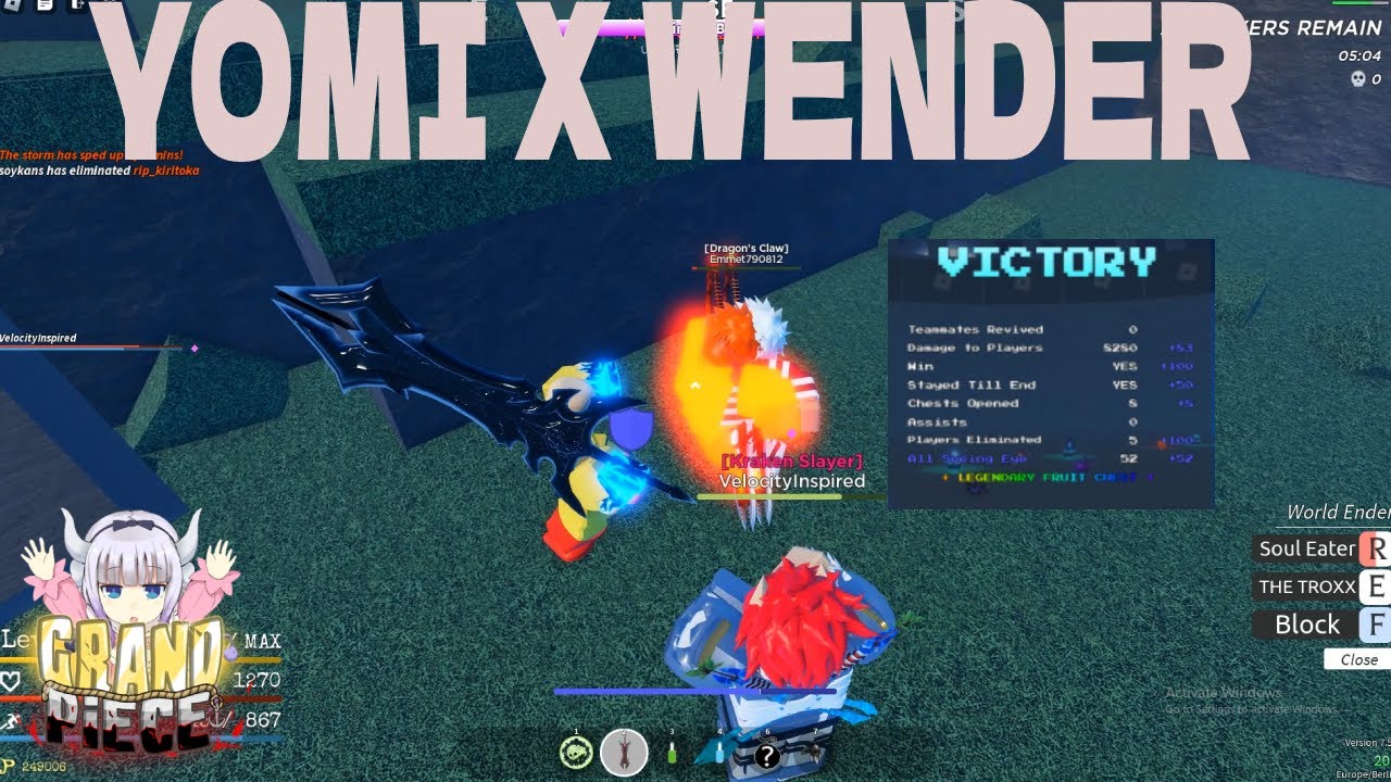 [GPO] YOMI X WENDER IS UNBEATABLE (8.2K DMG) - YouTube