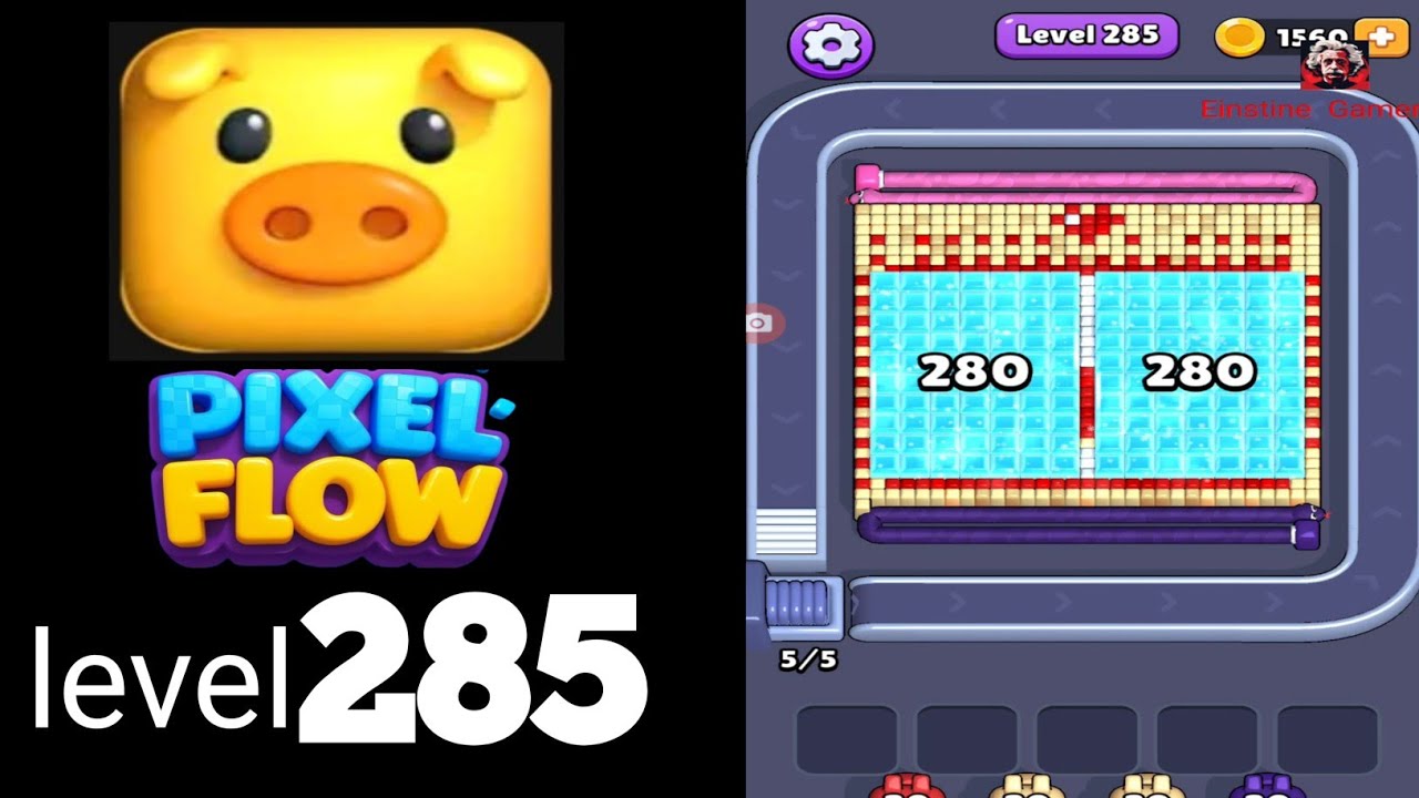 Pixelflow level 285 hard Guide Walkthrough Solution - YouTube