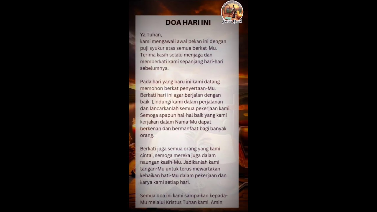 Doa hari ini - YouTube