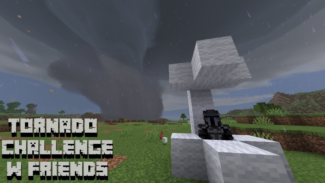 Minecraft Tornado Challenge w/Friends (New Tornado Mod) - YouTube