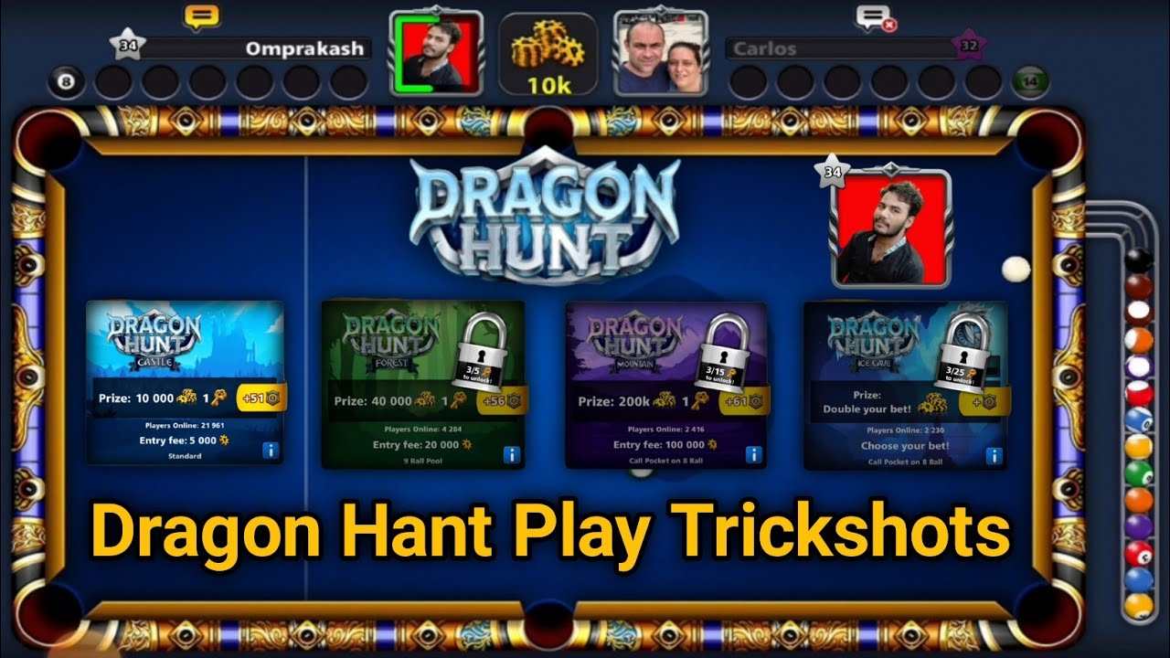 8 Ball Pool – New Season Pool Pass Maxed | Dragon Hunt Event Play Trick ...