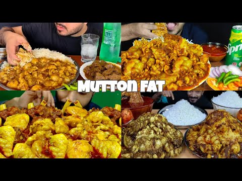 Spicy Mutton fat Curry Mukbang compilation 2x speed