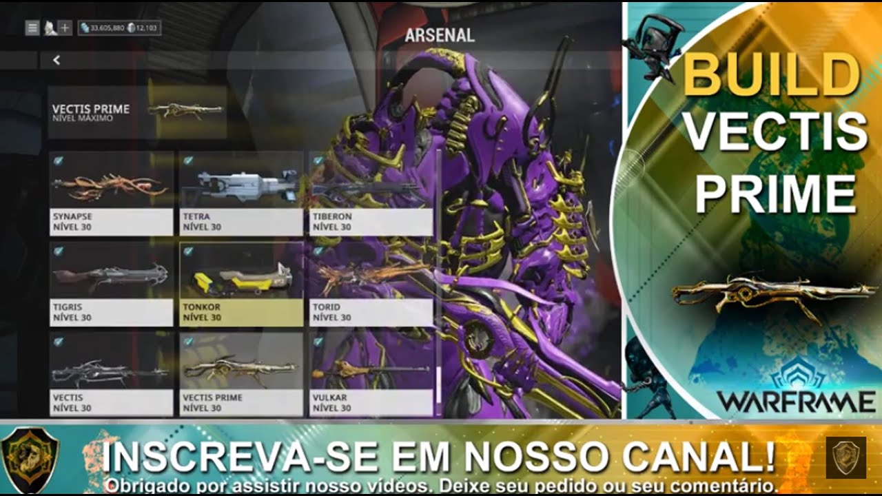 Vectis Prime Build (Brasil Warframe) - YouTube