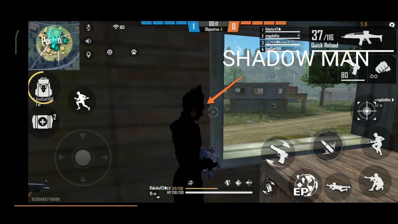 SHADOW MAN ON FREE FIRE😂😂[PRO GAMER] - YouTube