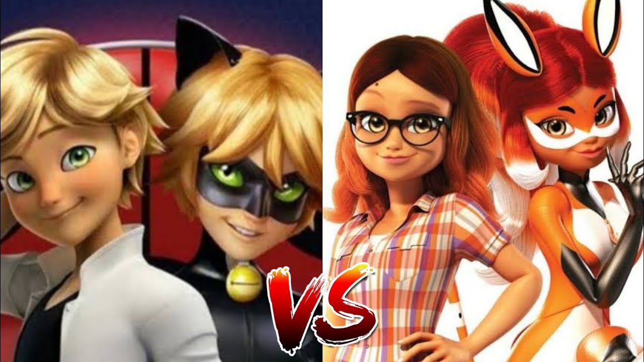 Adrien e Cat Noir VS Alya e Rena Rouge com Missão VIP - Jogo Miraculous ...