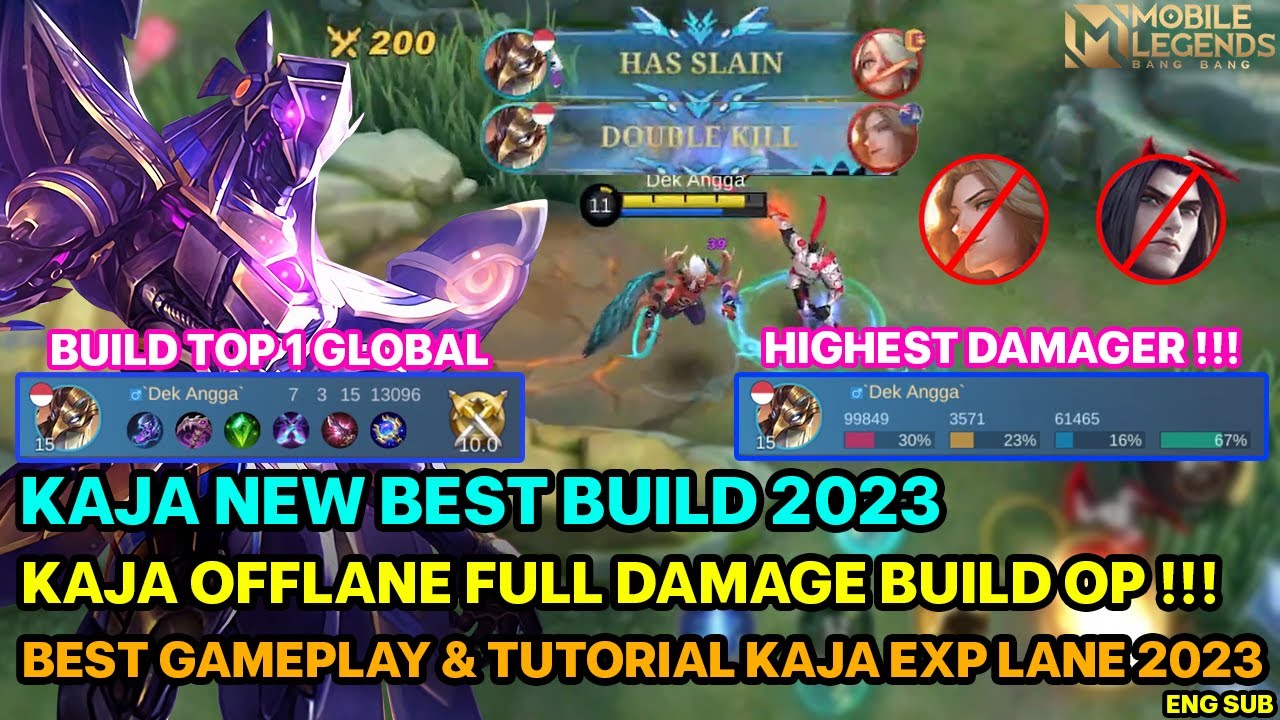 BUILD KAJA TERSAKIT 2023~KAJA OFFLANE FULL DAMAGE BUILD 2023! GAMEPLAY ...