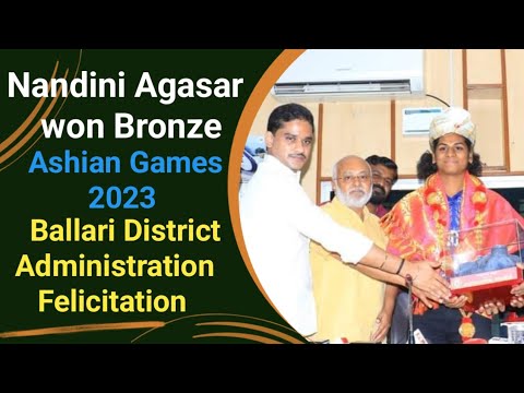 Nandini Agasar won Bronze|Women's Heptathlon 2023|Ballari District ...