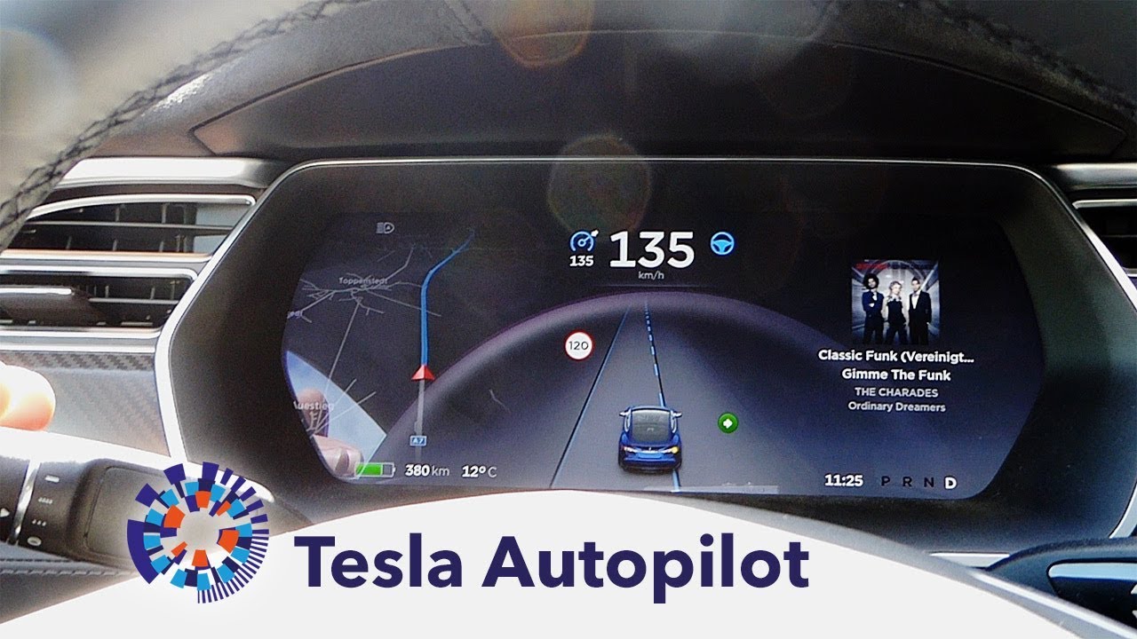 Mit Autopilot im Tesla Model S unterwegs - YouTube