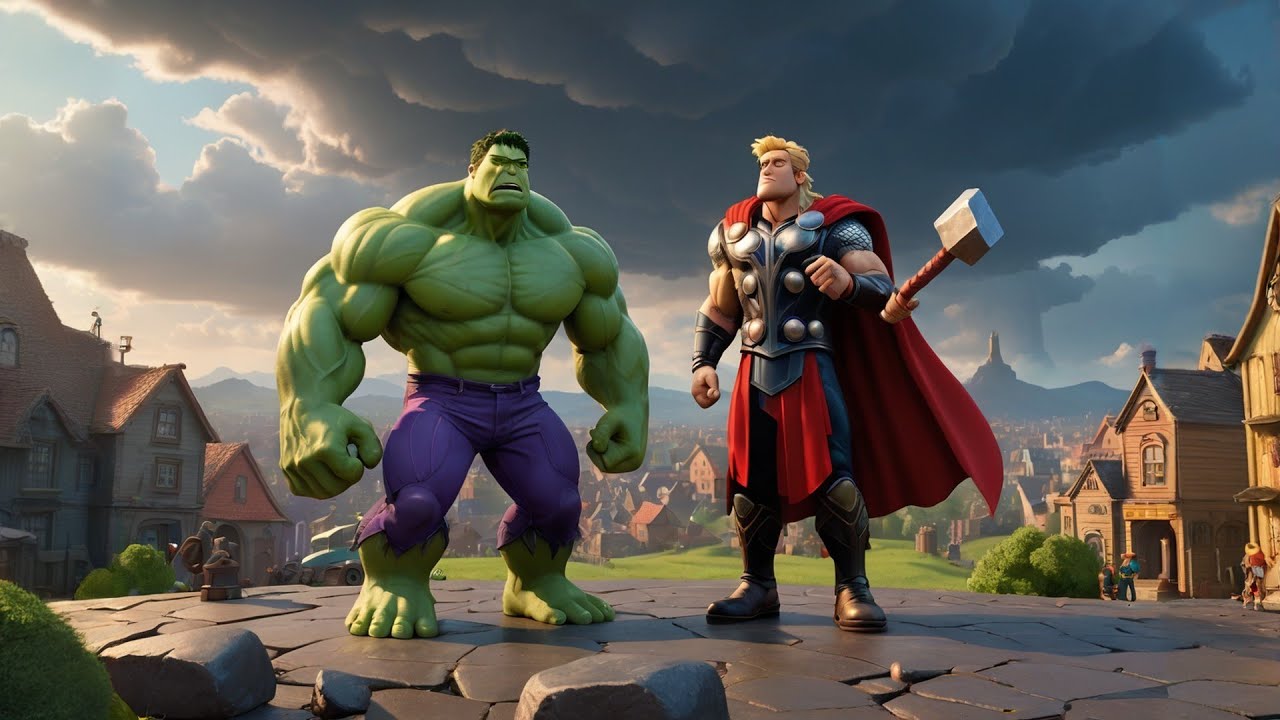 The Indomitable Trio Saves Happy Town 🔵 Superheroes Reunited 🔴 # ...