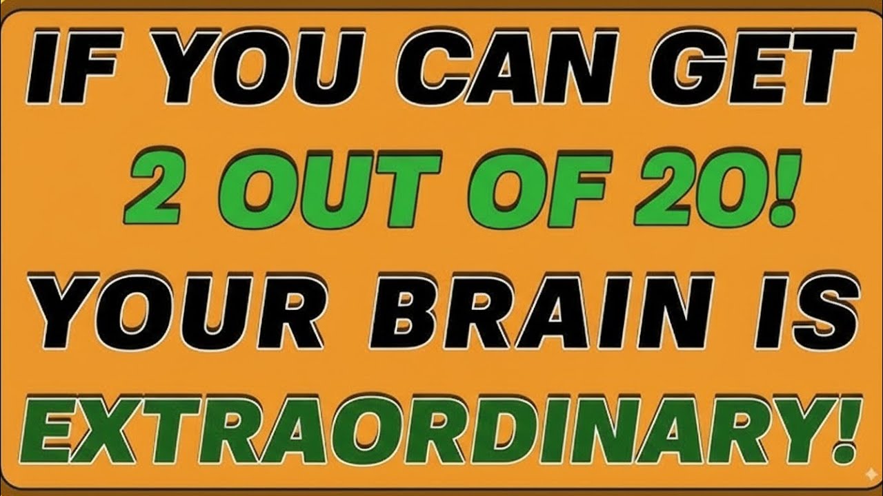 🧠 Can You Score 12/30? Test Your Brain & IQ 💡🧐 | Think and Learn - YouTube