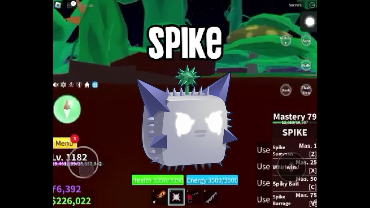 SPIKE FRUIT SHOWCASE | BLOX FRUITS - YouTube