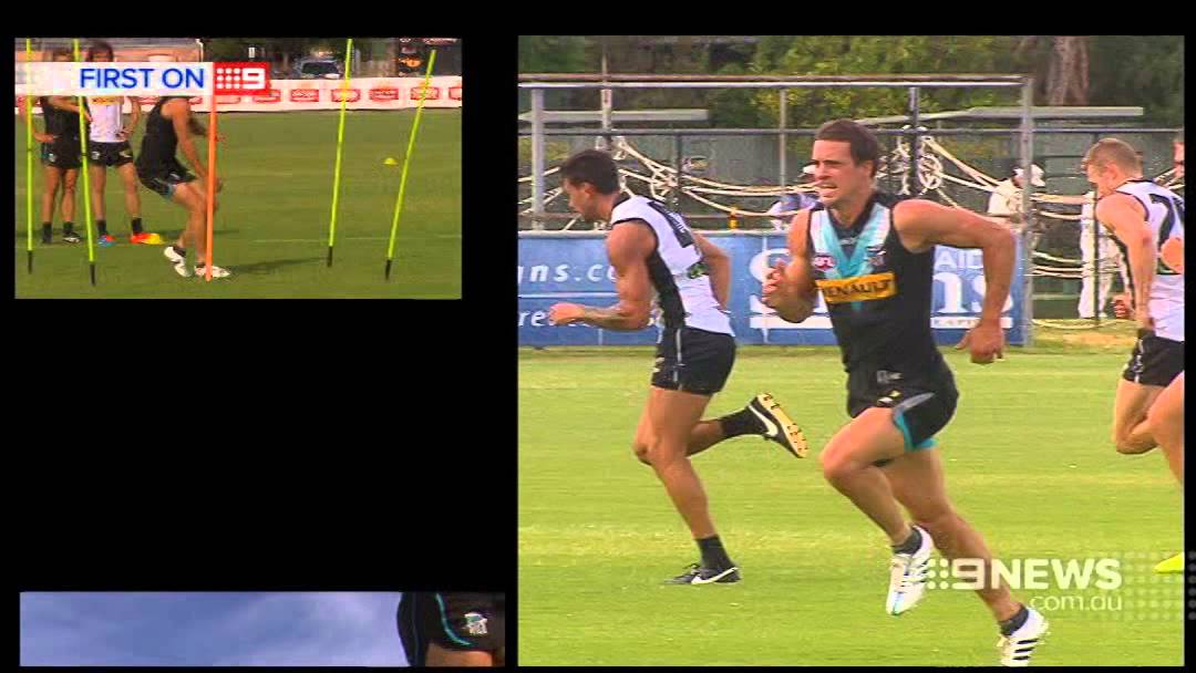 Port Adelaide Training | 9 News Adelaide - YouTube