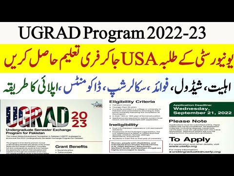 Global Undergraduate UGRAD Program 2022-23::Complete details::How to ...