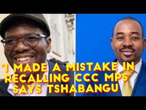SENGEZO TSHABANGU SAYS HE RECALLED CCC MPs BY MISTAKE #sengezotshabangu ...