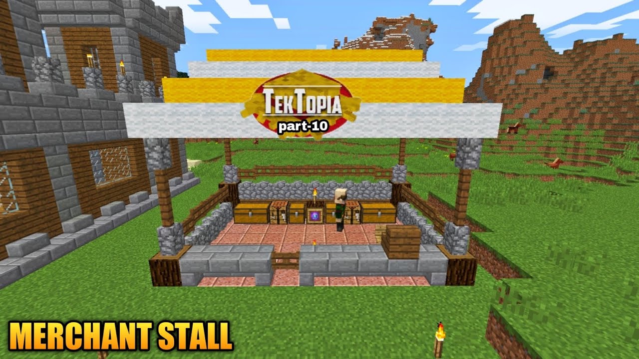 Minecraft Gameplay | Tek Topia Gameplay In Tamil | Building Merchant ...