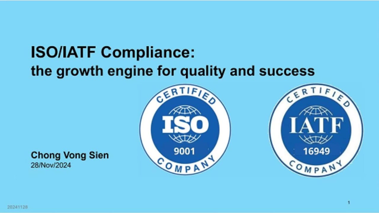 ISO/IATF Compliance: The Growth Engine for Quality and Success - YouTube