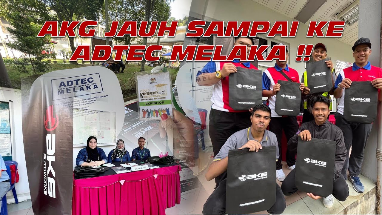 VLOG AKG KE CAREER FAIR DI ADTEC MELAKA - YouTube