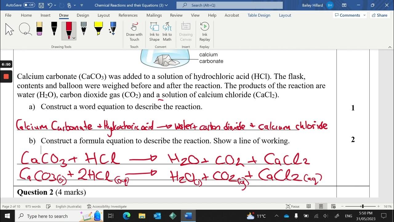 Year 10 Chemistry topic test review - YouTube