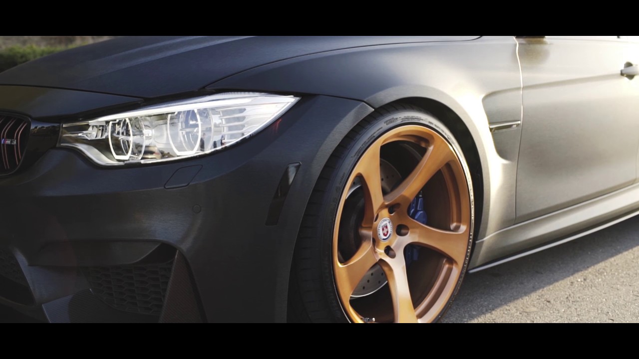 SD Wrap F80 M3 in Brushed Black with Copper Accents - YouTube
