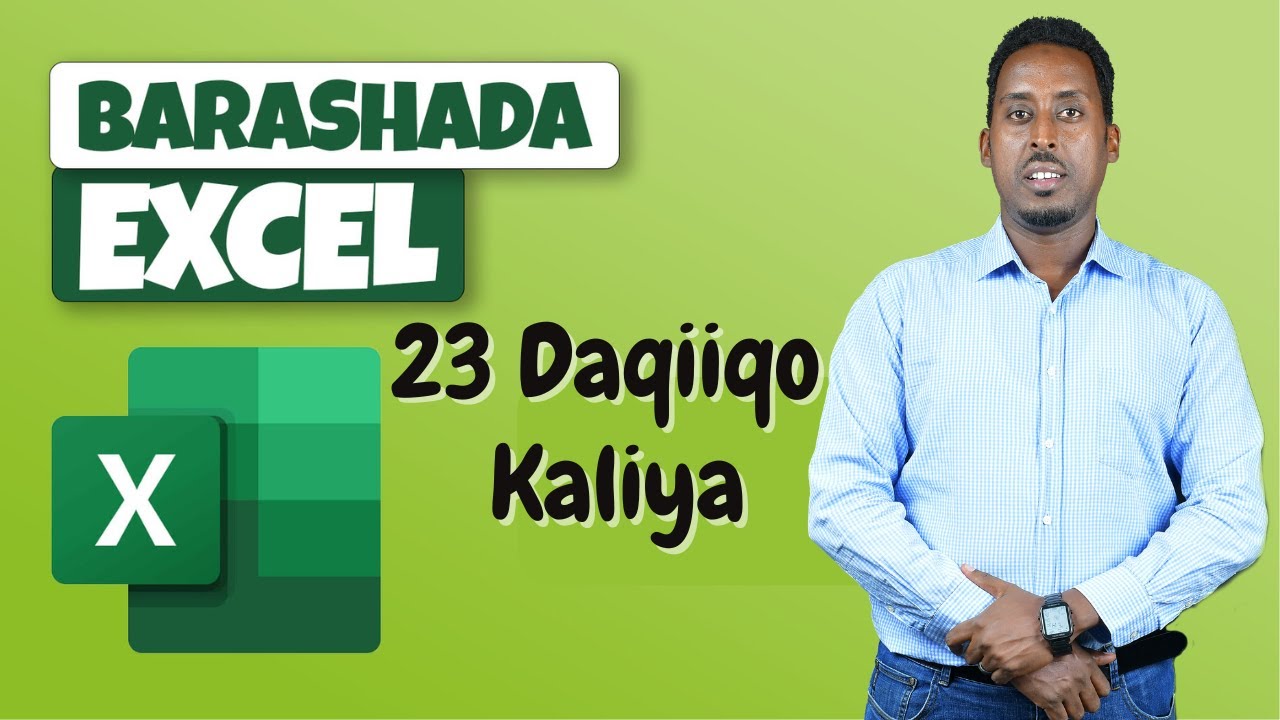 Complete Excel Guide in Somali: Excel Cashar Kooban oo Dhameystiran ...