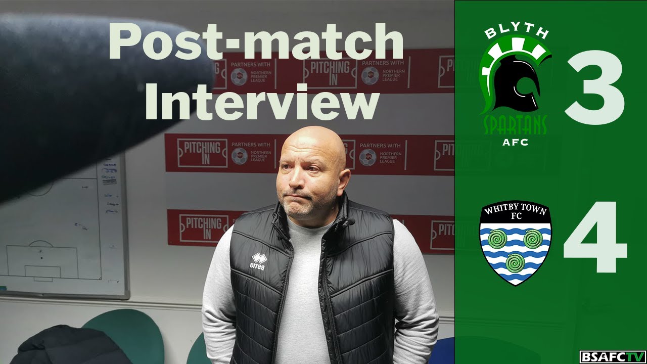 Interview|Nathan Haslam post-match assessment against Whitby Town - YouTube