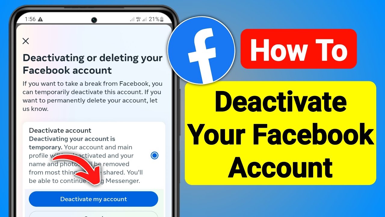 How To Deactivate Facebook Account (2023) | Deactivate Facebook Account ...