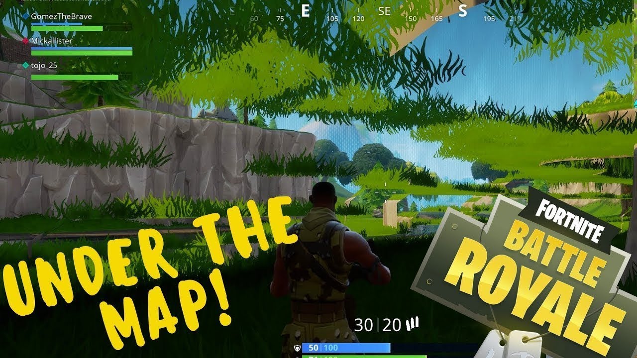 UNDER THE MAP GODMODE GLITCH- Fortnite Battle Royale GLITCH - YouTube