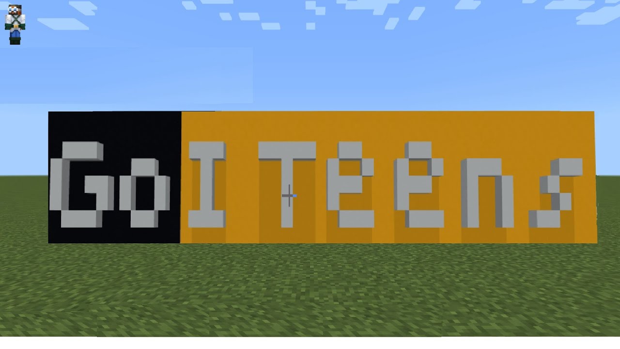 будую логотип GoITeens кодом в Minecraft Education Edition - YouTube