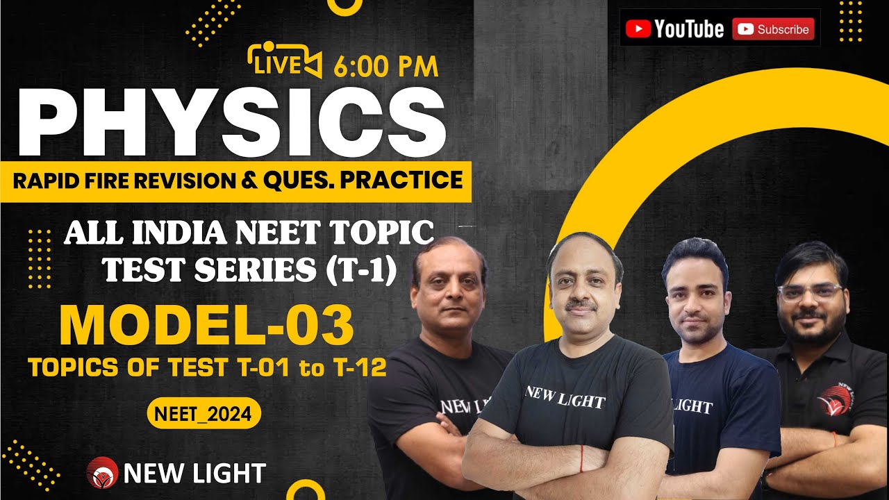 LIVE NEET 2024 | PHYSICS RAPID FIRE QUES. PRACTICE SESSION | NEET TOPIC ...