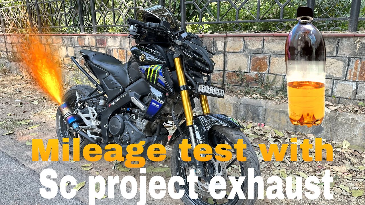 Yamha Mt-15 mileage test with sc project exhaust 2025 || shocking😱😱 ...