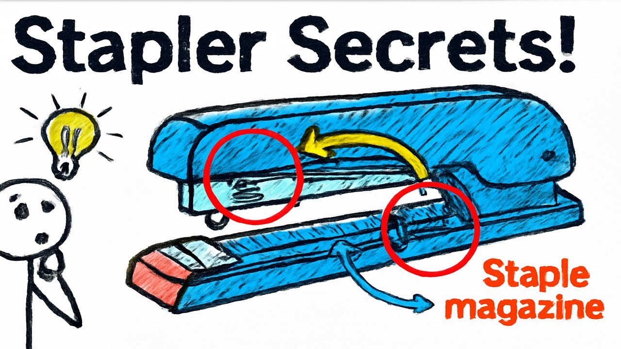 The Mechanism of a Stapler - YouTube