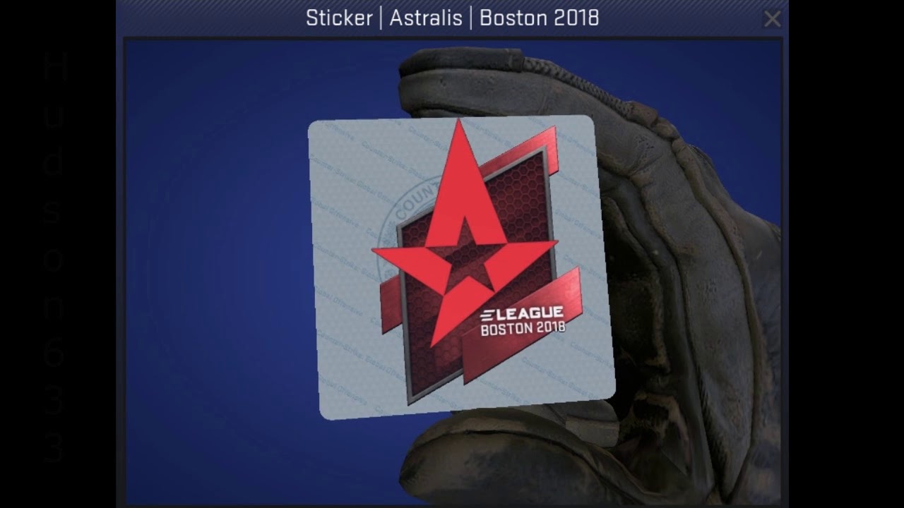 Astralis Sticker Boston 2018 - YouTube