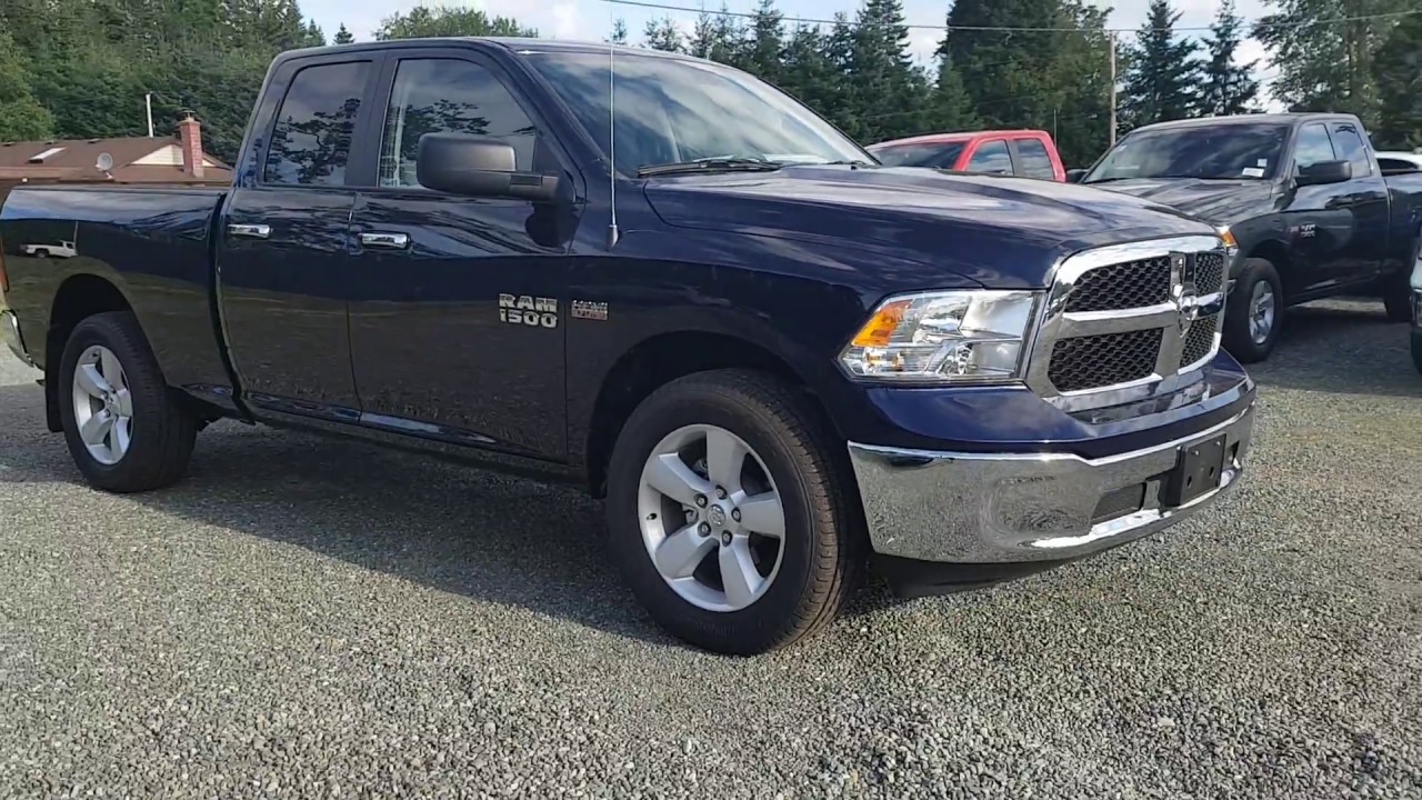 2017 Ram 1500 SLT quad cab true blue - YouTube