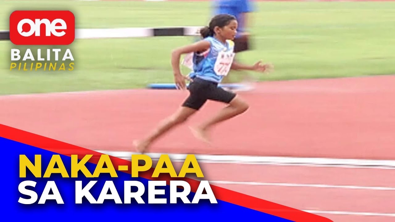12 anyos na runner sa palarong pambansa ng Marikina, sumabak sa karera ...